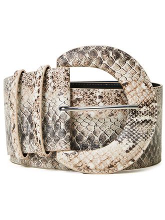 Twin-Set ceinture imprimée à taille haute - Tons neutres