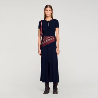 Sandro Langes Strickkleid