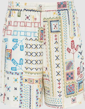 Momoni Short Tumble Multicolor Panna