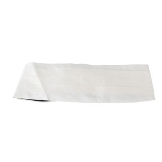 Dolce & Gabbana Seiden-Kummerbund - - Accessories - Herren - Wei&szlig; - L
