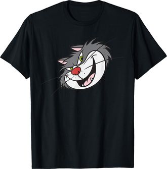 Disney Villains Lucifer the Cat Cinderella Big Face Costume T-Shirt