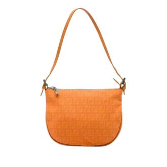 Fendi Pre-owned Canvas Shoulder Bag - - Pre-owned - Damen - Orange - ONE SIZE