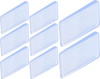 Valiclud 8 St&uuml;ck M&ouml;belkeile Transparent aus Kunststoff M&ouml;bel Nivellierscheiben f&uuml;r Haushalt Flexible Unterlegscheiben zum Schutz von B&ouml;den und Stabilisieren vo