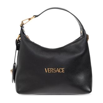 Versace Tag Hobo Handtasche - - Bags - Damen - Schwarzk - ONE SIZE