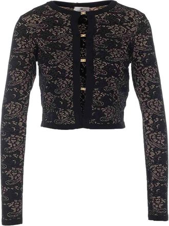 Elisabetta Franchi Rundhalspullover - Schwarz