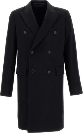 Paul Smith Long Double-Breasted Coat - Homme - Manteaux - Noir - Taille: XL