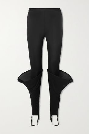 Loewe Legging Fuseau En Cr&ecirc;pe - Noir