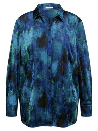 Emilia Lay Samt-Hemd Emilia Lay blau