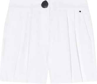 A|X Armani Exchange Femme, Shorts, Blanc, Taille: 34 FR Linen Twill Shorts