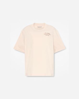 Timberland Hochgeschlossenes Kurzarm-T-Shirt f&uuml;r Damen in Beige, Damen, Beige, Gr&ouml;&szlig;e