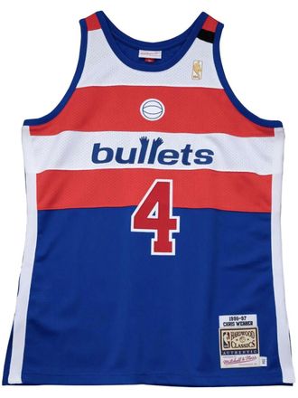 Mitchell & Ness NBA Washington Bullets 96-97 Chris Webber Authentic Trikot - Blau