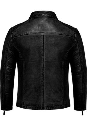 Amaci & Sons Lederjacke ANTIOCH Lederjacke Herren Echtleder Lederjacke Biker Zipper Jacke