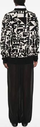 Zimmermann Intarsia Logo Knit Sweater - Black