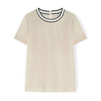 Motivi Bluse mit Strickbesatz - - Blouses & Shirts - Damen - Beige - XS