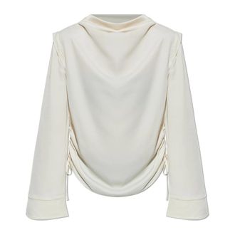 AllSaints Femme, Blouses et Chemises, Beige, Taille: 40 FR Leslie Shirt