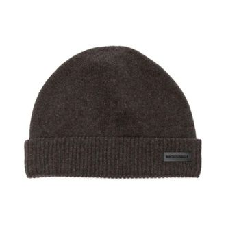 Emporio Armani Homme, Accessoires, Brun, Taille: M Bonnet en cachemire pur