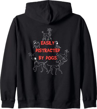 Disney 101 Dalmatians Easily Distracted by Dogs Funny Dog Kapuzenjacke