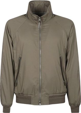 Tom Ford Homme, Vestes, Vert, Taille: L Blouson Doubl&eacute; Cachemire