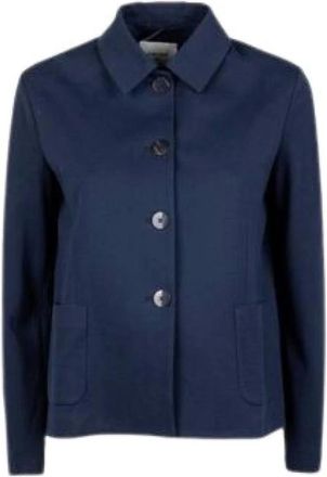 Circolo 1901 Femme, Vestes, Bleu, Taille: 48 FR Veste &agrave; poches plaqu&eacute;es