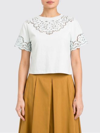Twinset T-Shirt Femme couleur Bleu Azur