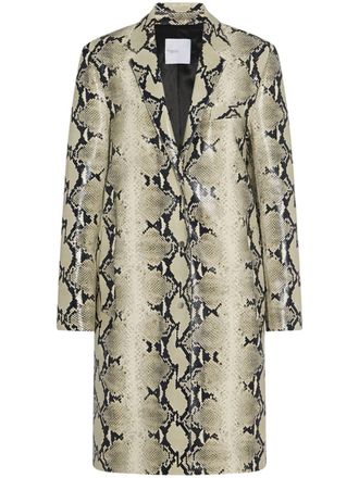 Rosetta Getty manteau en cuir - Tons neutres