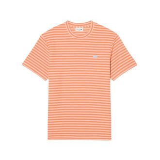 Lacoste Homme, Tops, Orange, Taille: L T-shirt &agrave; rayures