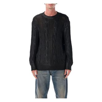 Diesel Homme, Pulls, Noir, Taille: M Pull Noir en Tricot Aw25