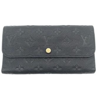 Louis Vuitton Portefeuille long Monogram Empreinte Pre-owned (bi-pli) - Femme - Pre-owned - Noir - Taille: ONE Size