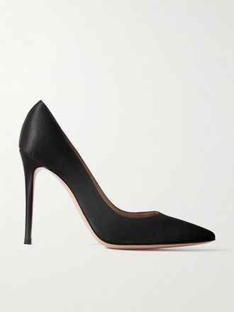 Gianvito Rossi Gianvito 105 Pumps Aus Satin - Schwarz