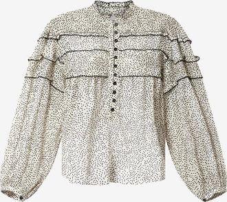 Isabel Marant Top Doane - Femme - &Eacute;cru Et Noir - Taille34 - Marant &Eacute;toile