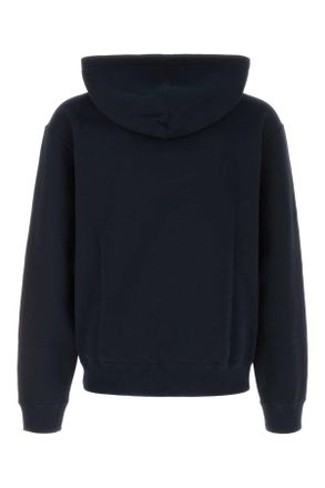 Jil Sander Mens Midnight Blue Cotton Sweatshirt 402 Exterior. Felpe Sweater