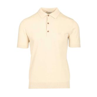 Etro Gestricktes Baumwoll-Poloshirt - - Tops - Herren - Wei&szlig; - XL