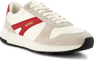 HUGO BOSS Herren Sneaker beige Veloursleder