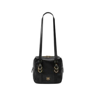 Pinko Pinko, Femme, Sacs, Noir, Taille: ONE Size Cubic Bag Shiny Calf
