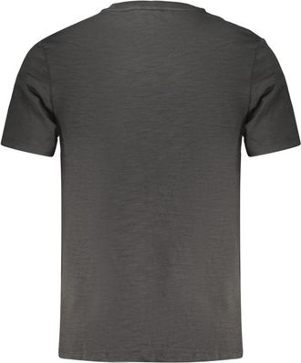 Timberland Logo-Print Cotton T-Shirt - Black