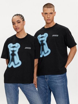 2005 T-Shirt Unisex Airbrushed Horned Lucy Schwarz Relaxed Fit