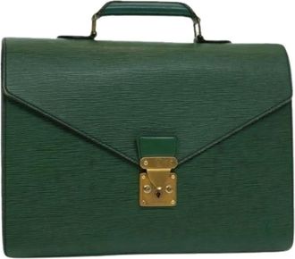 Louis Vuitton Pre-owned Cuir sacs-louis-vuitton - Femme - Pre-owned - Vert - Taille: ONE Size