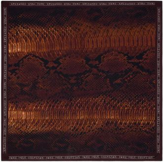 Jean Paul Gaultier python print silk scarf - Braun