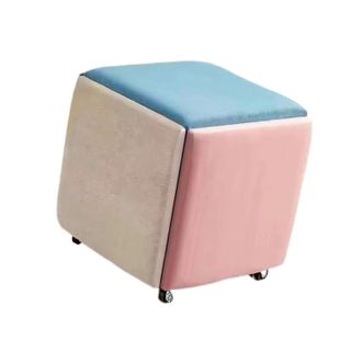 Generic 5-in-1 stapelbarer osmanischer W&uuml;rfelstuhl, stapelbares Kombinationshocker-Set, leicht und einfach zu verstauen, for den Innen- und Au&szlig;enbereich(Color