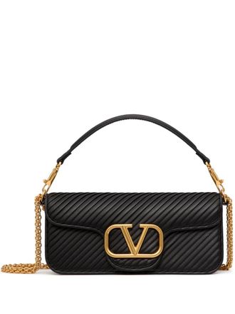 Valentino Garavani sac port&eacute; &eacute;paule Loc&ograve; en cuir - Noir