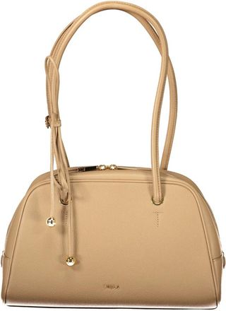 Furla Sac Poppy M Dome - Femme - Sacs - Beige - Taille: ONE Size