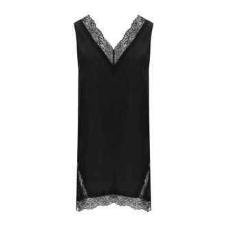 Marella Silk Costone Top - - Tops - Damen - Schwarzk - S