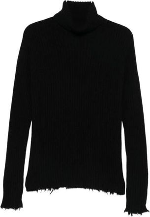 Uma Wang UMA Wang, Femme, Pulls, Noir, Taille: 38 FR Col roul&eacute;s