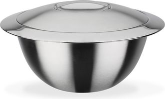 GSW Servier-Thermosch&uuml;ssel - hochwertige Serviersch&uuml;ssel mit Deckel, 7 Liter Volumen, doppelwandige Isolierung warm und kalt - 31cm Durchmesser, Edelstahl