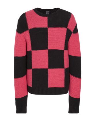 8 by YOOX JACQUARD COLOR-BLOCK CREWNECK