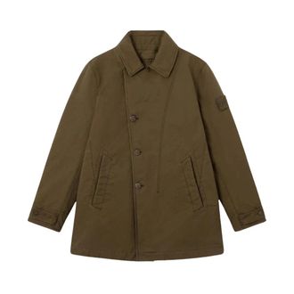 Stone Island David-Tc Ghost Pea Coat - - Coats - Herren - Gr&uuml;n - L