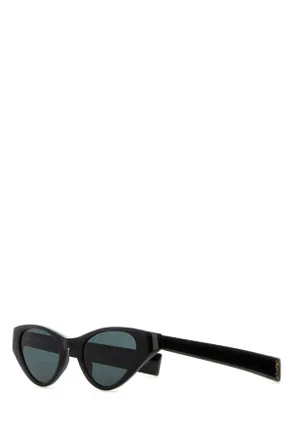 Saint Laurent MONOGRAM Cat-Eye Acetate Sunglasses - Black