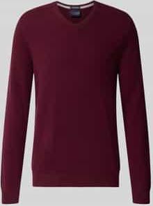 Christian Berg Strickpullover aus Kaschmir mit V-Ausschnitt