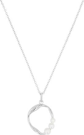 Tom Tailor Tom Tailor Kette mit Anh&auml;nger f&uuml;r Damen, Sterling Silber 925, mit S&uuml;&szlig;wasserzuchtperle, 42+3 cm, silber, Geschenkidee, Halsschmuck, Damenschmuck, 21005