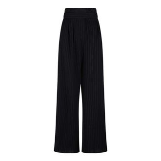 Max Mara Marineblaue- gestreifte Schlaghose - - Trousers - Damen - Blau - XS